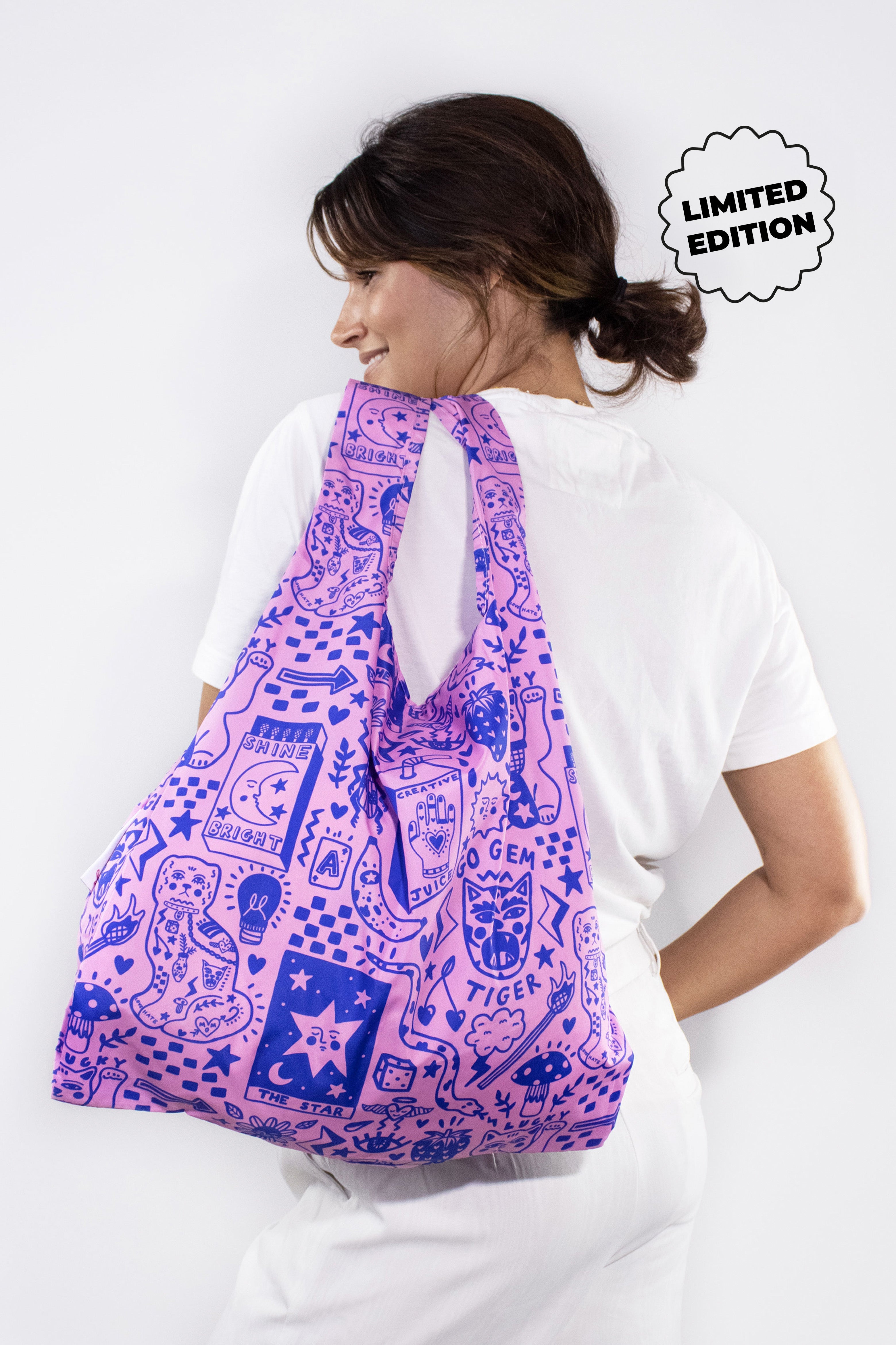 Amy Hastings | Leaping Cats | Medium Reusable Bag – Kind Bag