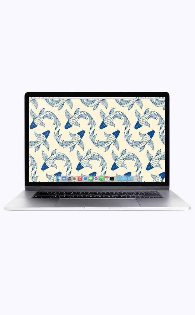 Koi Fish | Digital Laptop Wallpaper – Kind Bag