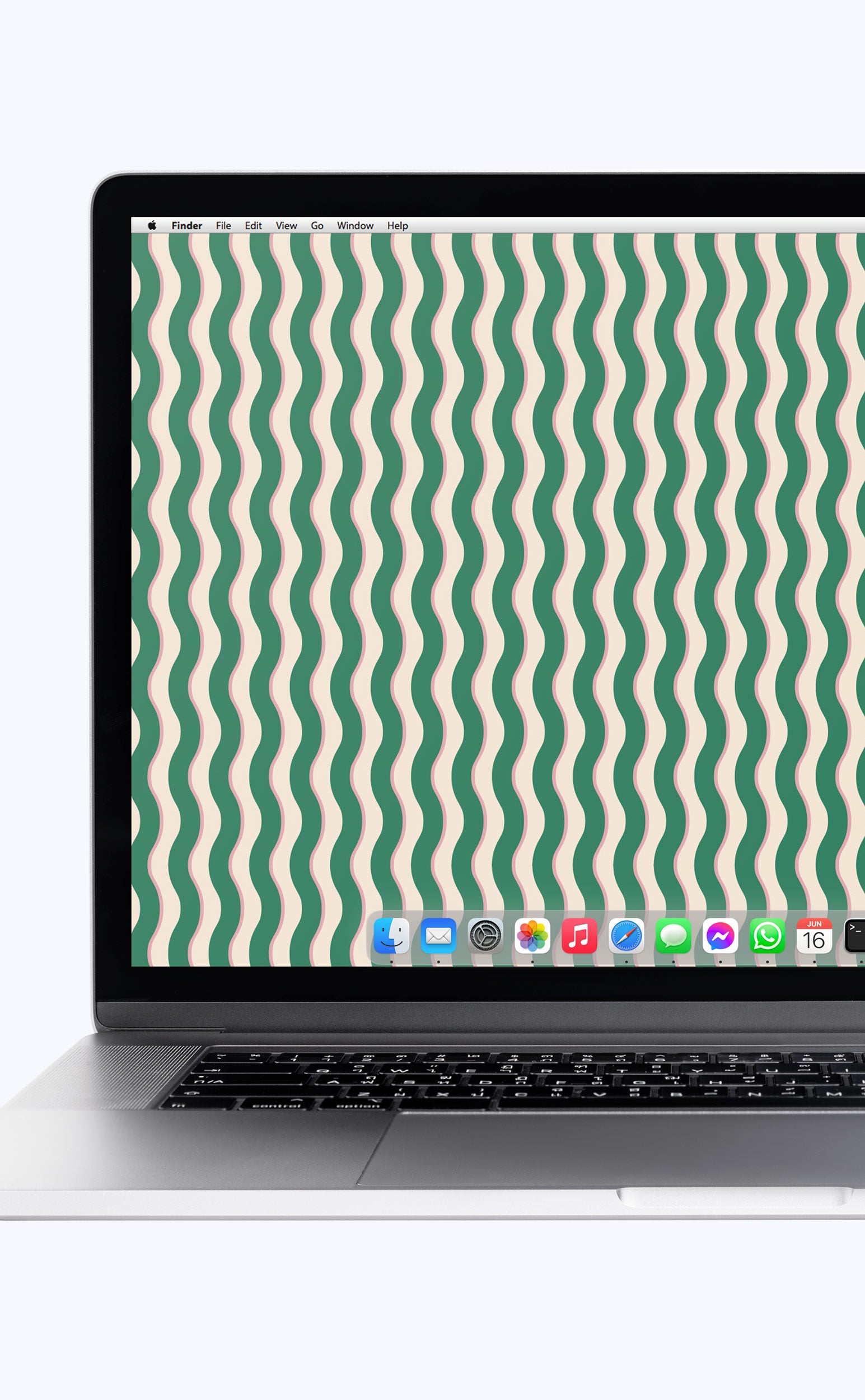Wavy Lines | Digital Laptop Wallpaper – Kind Bag