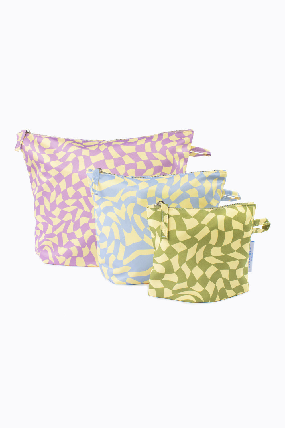 Pouches | Wavy Check | Set of 3 – Kind Bag