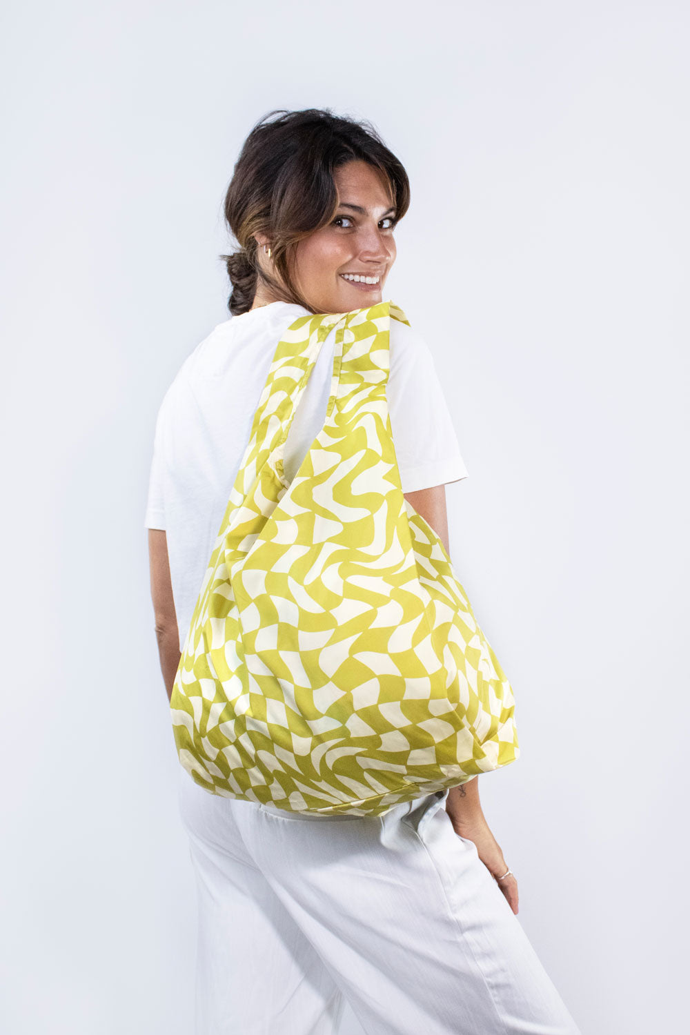 Wavy Check | Medium Reusable Bag – Kind Bag