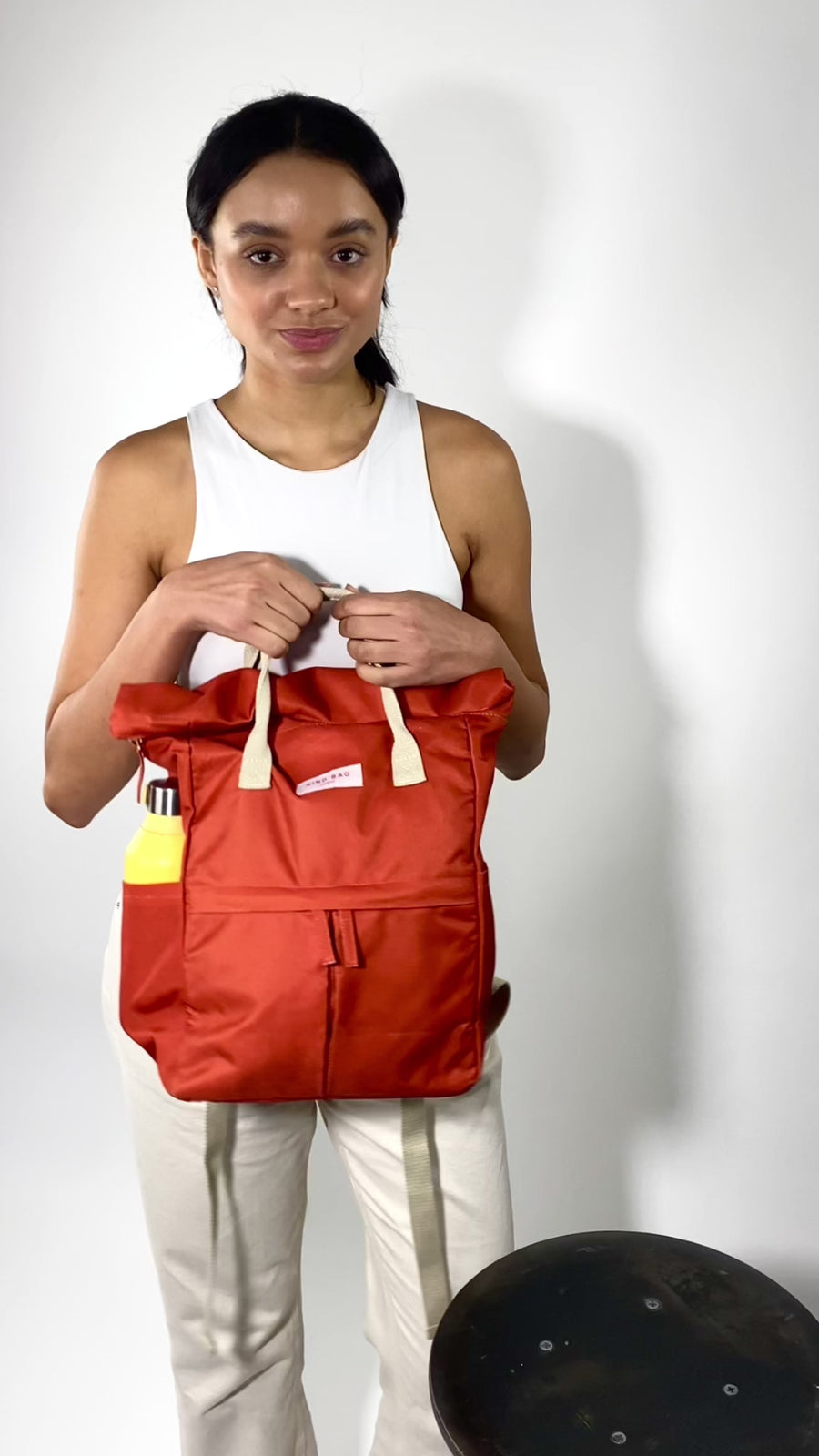 Light Grey | “Hackney” 2.0 Backpack | Medium – Kind Bag