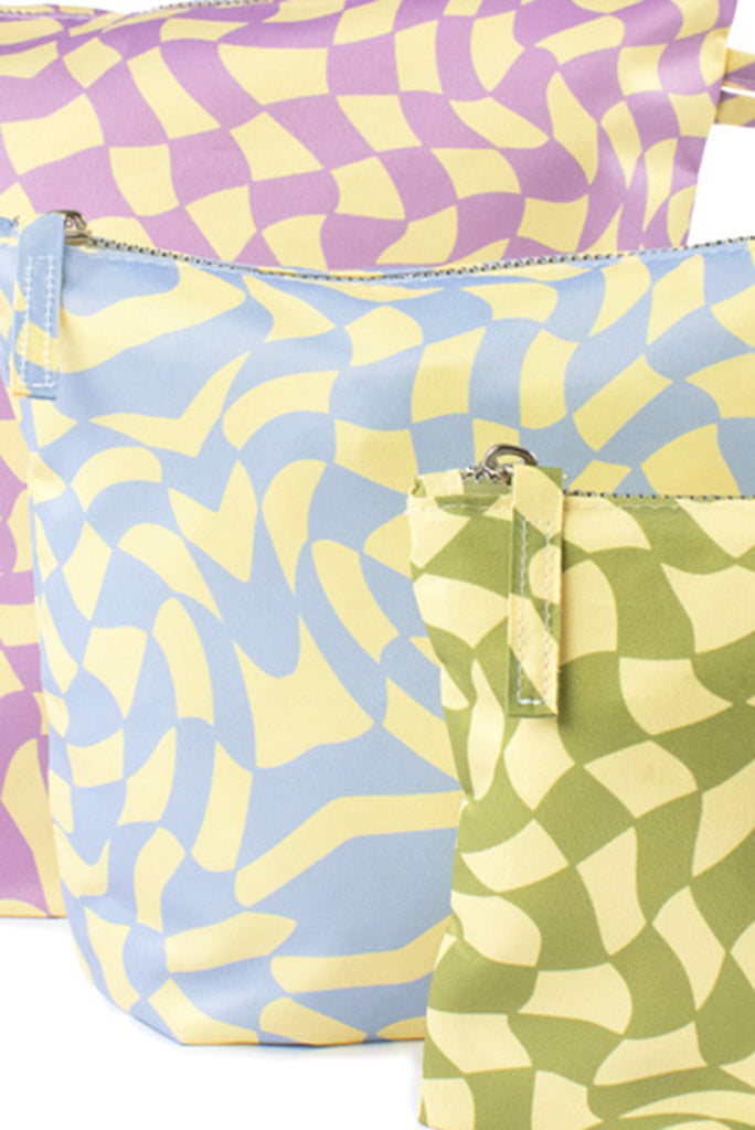Pouches | Wavy Check | Set of 3 – Kind Bag